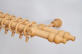 Dřevěná garnýže dvoutyčová Favorite Buk délka: 2,0m
