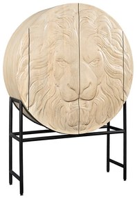 Designová vysoká komoda Hergus 140 cm bílé mango