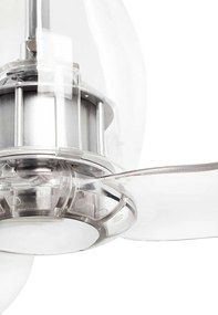 FARO ETERFAN 33381 50,4“ chrom/transparentní Reverzní stropní ventilátor