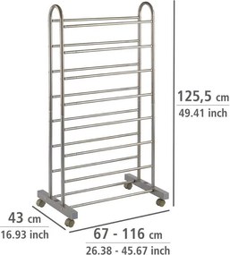 Regál na obuv GIANT, 126x67-116x43 cm, WENKO