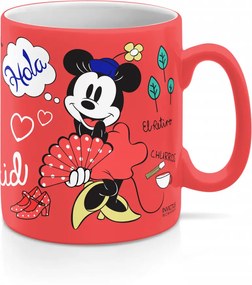 Keramický hrnek, Micky Mouse, Disney, červený 320 ml