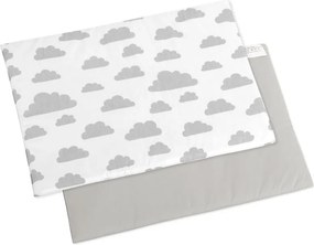 Bellatex Polštářek pro kojence do postýlky Šedá,Bílá 42x32 cm, (tenký)