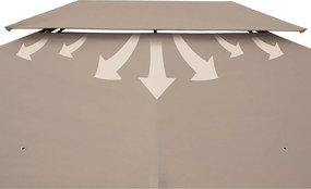 Deuba Zahradní altán Topas 4x3 m - taupe
