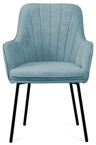 DOLMAR SEDAČKY Jídelní židle - KR-8, různé tkaniny a barvy na výběr Čalounění: černá (Uttario Velvet 2980)