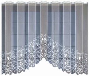 Dekorační žakárová záclona s řasící páskou ANKA 160 bílá 300x160 cm MyBestHome