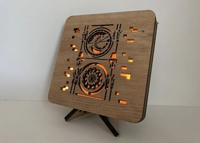 Li-Go "Orloj" lampa 19x19cm provedení povrchu: dub