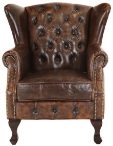 furniture-nabytek.cz - Křeslo Aberdeen z  hovězí kůže