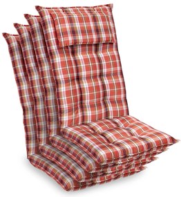 Sylt, čalouněná podložka, podložka na židli, podložka na výše polohovací křeslo, polštář, polyester, 50 × 120 × 9 cm, 4 x čalounění