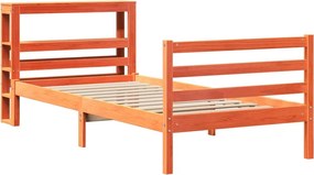 Postel bez matrace voskově hnědá 75 x 190 cm masivní borovice 3305836