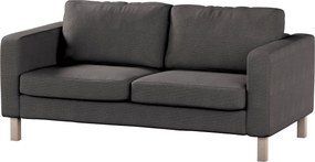 Potah na pohovku IKEA  Karlstad 2-místná, nerozkládací, krátký barva šedá látka pletený vzor