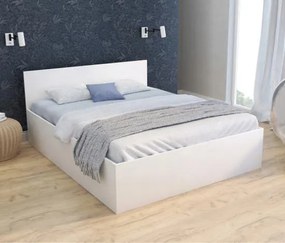 Manželská postel PANAMA KLASIK 160x200 + rošt BÍLÁ