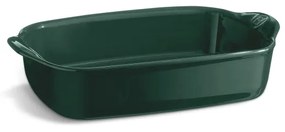 Emile Henry obdélníková zapékací mísa 30 x 19 cm, cedrově zelená, 079650