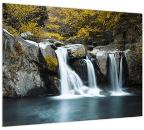 Obraz - Vodopády, Lushan, Čína (70x50 cm)