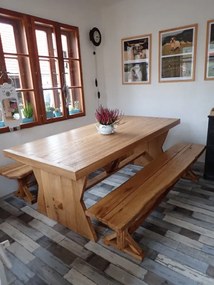 Stará Krása – Ruční výroba Dubový jídelní stůl 160 x 75 x 76 cm