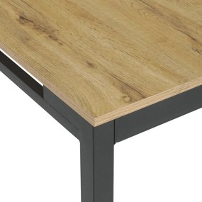 Jídelní stůl rozkládací 60-90x60 cm GDT-206 OAK, melamin, dub – Barva (vyberte): hnědá hnědá