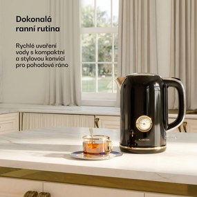 Klarstein Victoria rychlovarná konvice | 1,7 l | 2200 W | 360° otočný stojan | Nadčasový design