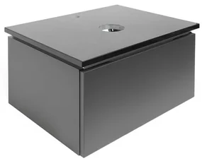 Koupelnová skříňka s žulovou krycí deskou SAT Feel 60x30x46 cm antracit mat SATFEEL60ANTZ