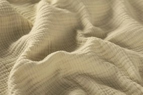 Celoroční mušelínové povlečení Sand - GOTS Velikost: 140 x 200 + 70 x 90