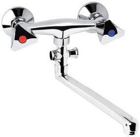 Mereo Kasia nástěnná baterie do byt. jádra 150 mm s ramínkem 300 mm bez příslušenství mosaz chrom CBS60203