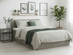 Postel SOFIA 180 x 200 cm, dub lanýž Matrace: Matrace Coco Maxi 20 cm, Rošt: Bez roštu