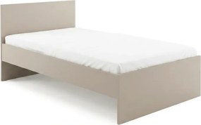 Postel ELISA 90 x 200 cm, kašmírově béžová Rošt: S lamelovým roštem, Matrace: Matrace Sommera 18 cm