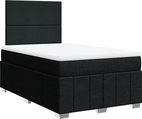 Box spring postel s matrací černá 120x190 cm textil 3293902