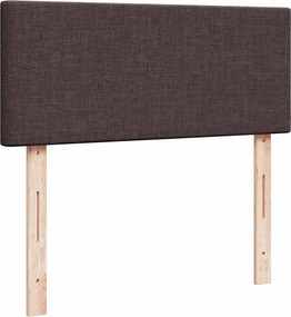 Box spring postel s matrací tmavě hnědá 120x200 cm textil 3287419