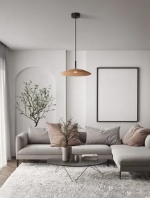 LED černo-moce hnědé moderní svítidlo Polifemo