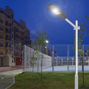 Bezdoteku LEDSolar veřejné osvětlení pouliční lampa 20W, se senzorem, bezdrátové, iPRO, studená barva
