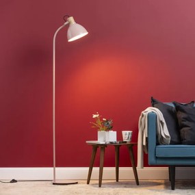 Brilliant 94556/04 Stojanová lampa ERENA růžová + dřevo