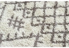 koberec BERBER TANGER B5940, krémovo hnědý střapce, Maroko Shaggy velikost 140x190 cm | krásné koberce cz