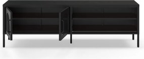 Černý TV stolek 160x50 cm Diora – Marckeric