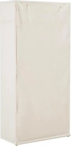 Šatní skříň bílá 79 x 40 x 170 cm textil 248192