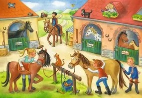 Ravensburger Šťastný den na statku / 2x12 dílků / od 3 let