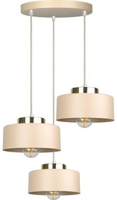 Keter Lighting Lustr na lanku IGNIA 3xE27/60W/230V taupe 3393