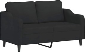 3dílná sedací souprava s polštáři černá textil 3201830
