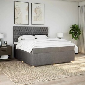 Box spring postel s matrací taupe 180x200 cm textil 3294446