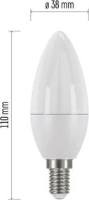 Emos lighting LED žárovka Classic Candle 7,3W E14 neutrální bílá