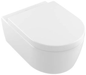 Villeroy & Boch AVENTO - COMBI PACK WC závesné DirectFlush + sedátko s poklopom SoftClosing, biela Alpin, 5656HR01