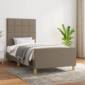 Rám postele bez matrací taupe 80x200 cm textil 3125013