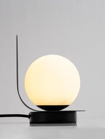 LED černá stolní lampa Kamen
