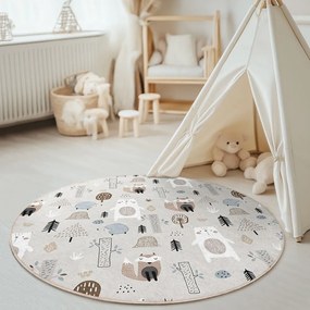 Pratelný dětský koberec ø100 cm Forest Friends – Mila Home