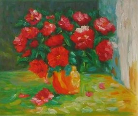 Rudé růže - 90 x 120 cm
