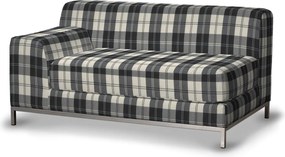 Potah na pohovku IKEA , levé provedení Kramfors 2-místná barva černá látka pletený vzor, vzorované