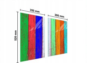 Skleněná Ochranná Deska Do Kuchyně 65x52 Barevná
