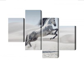Vícedílný obraz Kůň V Poušti 3D Nedostatek Nedostatek Plátno Canvas 240x150