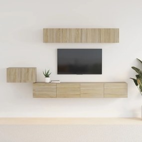 5dílný set TV skříněk dub sonoma kompozitní dřevo 3114432