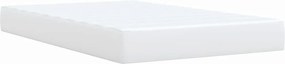Box spring postel s matrací bílá 120x200 cm umělá kůže 3290717