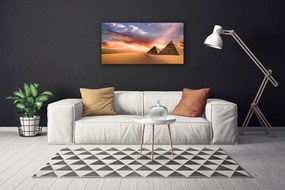 Obraz na plátně Poušť Pyramidy 120x60 cm