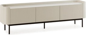 Krémový TV stolek 180x55x40 cm Willa – MOME